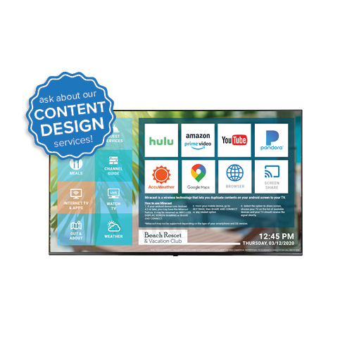 Commercial Grade Hotel TVs | Hospitality Television Distribution Systems